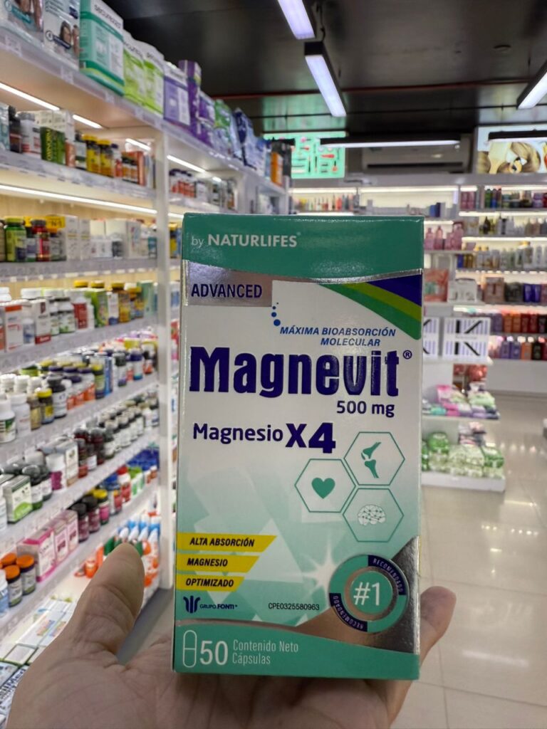 Magnevit Advanced – Magnesio X4 – 500 mg – 50 Cápsulas – Farma Depot